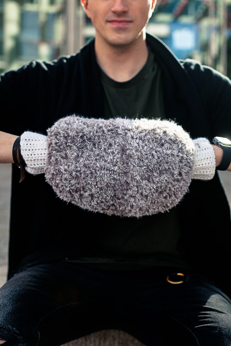 Crochet Fuzzy Muff - Knot Bad