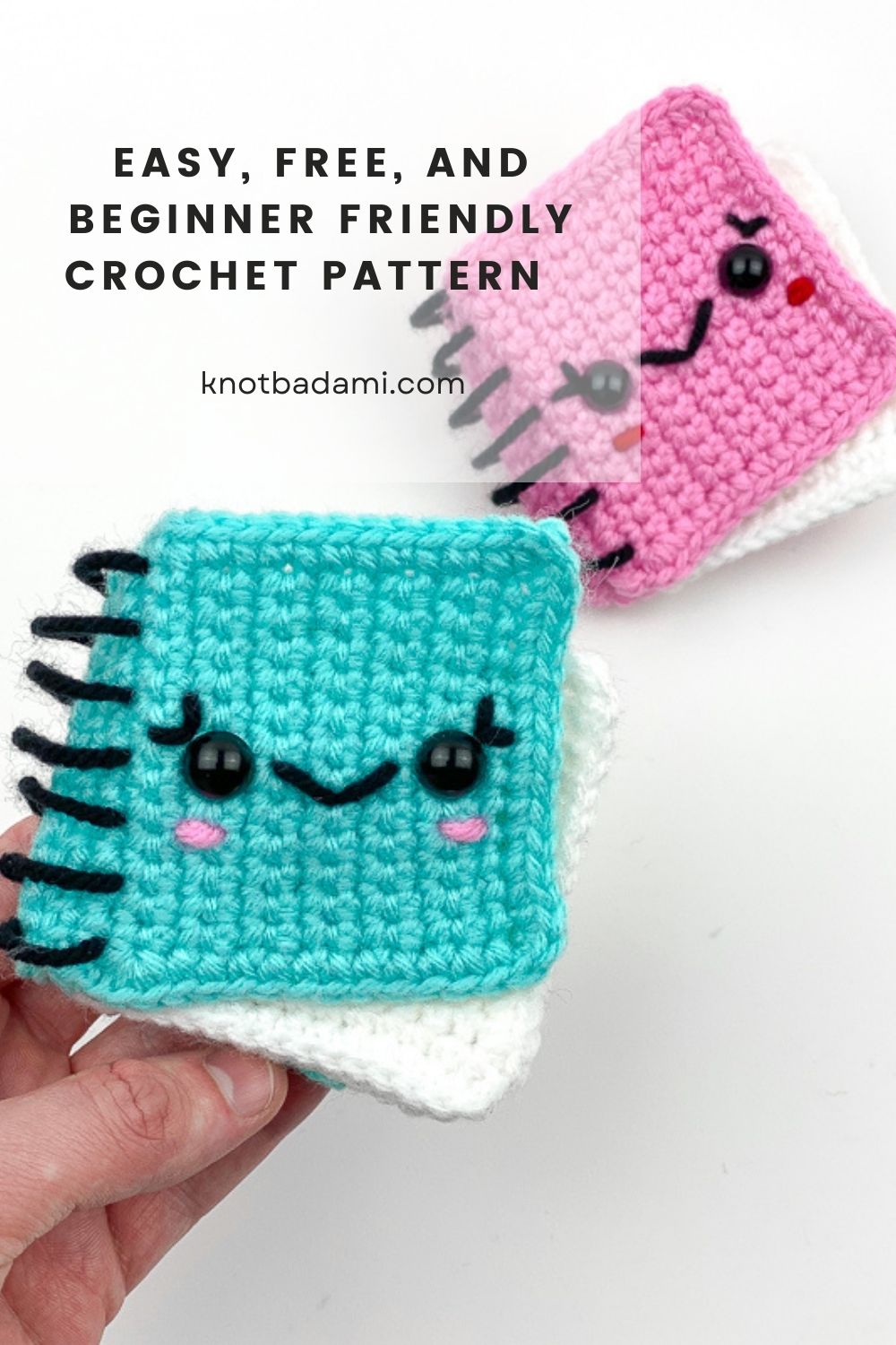 Mini Nifty Notebook Free Crochet Pattern - Knot Bad